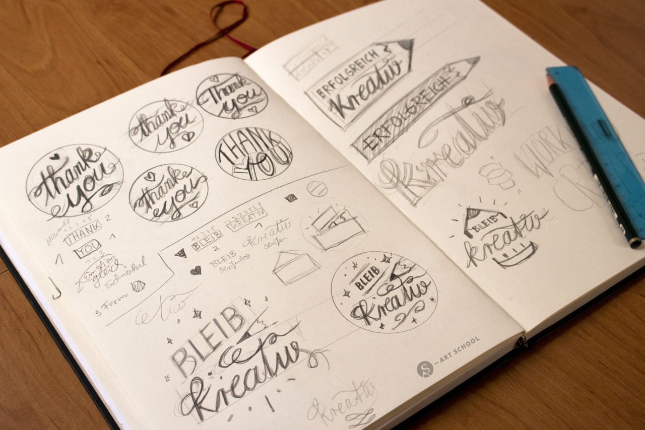 Handlettering Layout und Komposition – Buch Review - Sandra Süsser